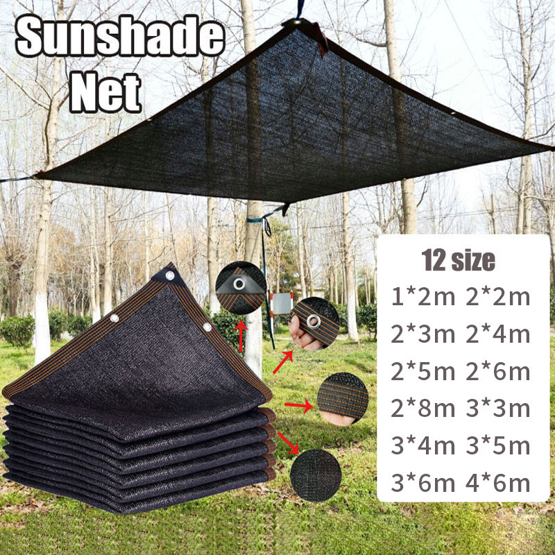 Anti-UV Sun Shade Net Outdoor Awnings Sun Shelter Sunscreen Garden Net ...