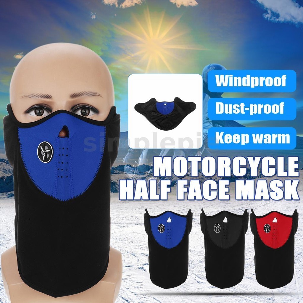Cycling Mask, Wind And Dustproof, Outdoor Cold-proof Motorcycle Face ...