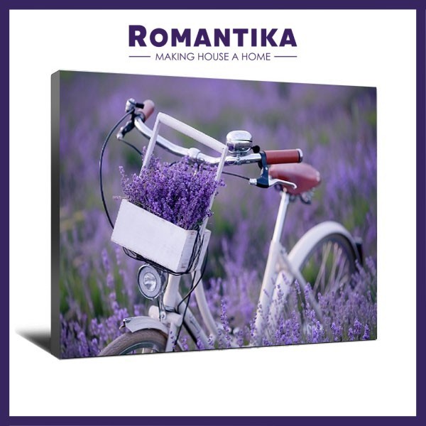 Romantika Canvas Print with frame 50x70CM Horizontal Vertical Floral ...