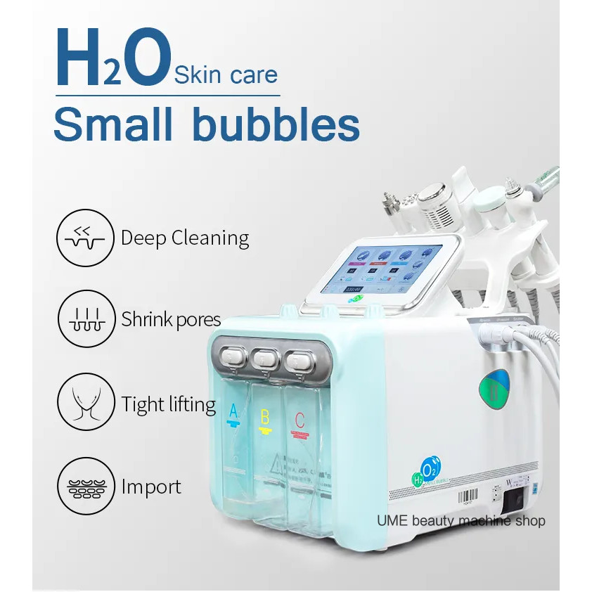 6 In 1 Hydra Skin Care Small Bubbles Hydro小气泡美容仪清粉刺去黑头H2 O2 Hydra Aqua ...