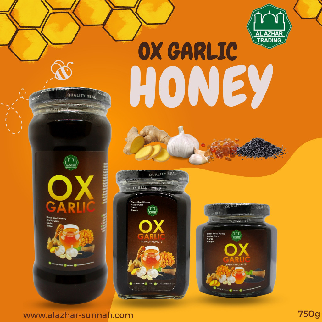 OX Garlic (Black Seed Honey-Arabic Gum-Ginger) | Shopee Malaysia