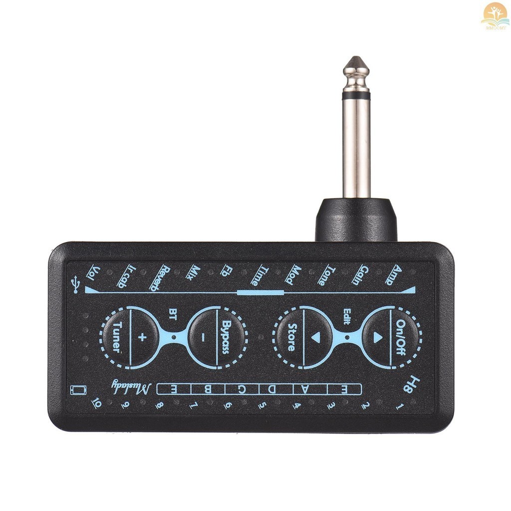 Muslady Multi-effects Guitar Headphone Amplifier Rechargeable Pocket ...