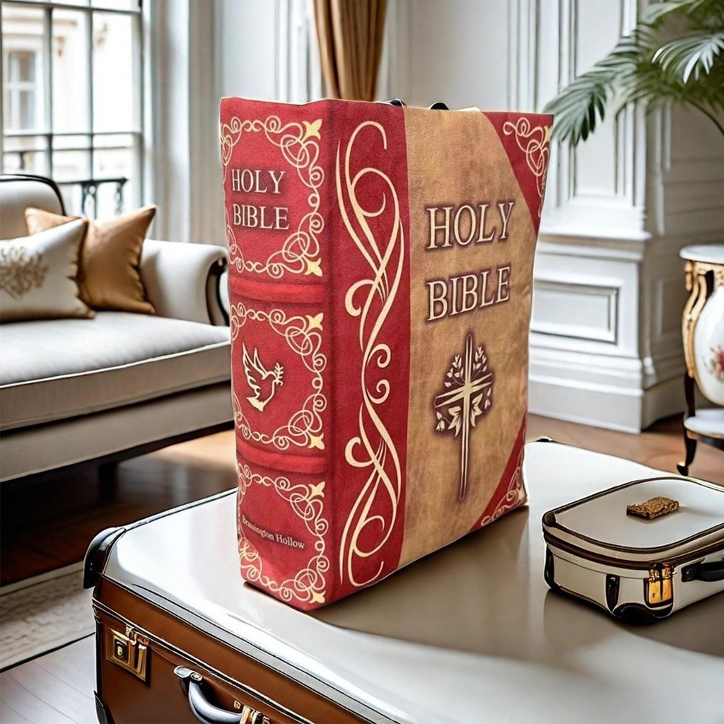 Holy Bible Pillow Book Shape Bible Verse Soft Plushies Decorative ...