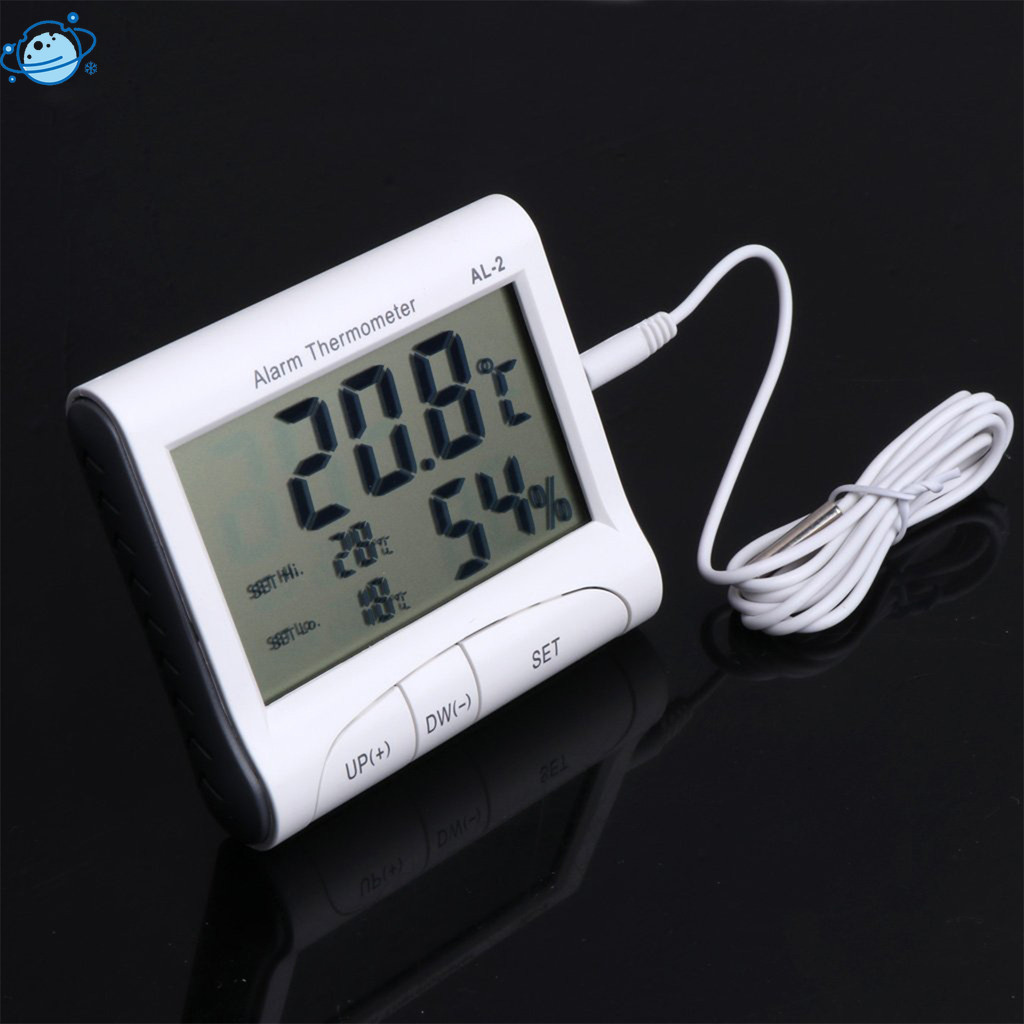Digital Alarm Clock Thermometer Aquarium Thermometer Digital Tank ...