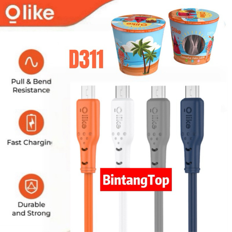 Olike D311M D311C (1 Can Of 20)/data Cable OLIKE D311M MICRO D311C TYPE ...