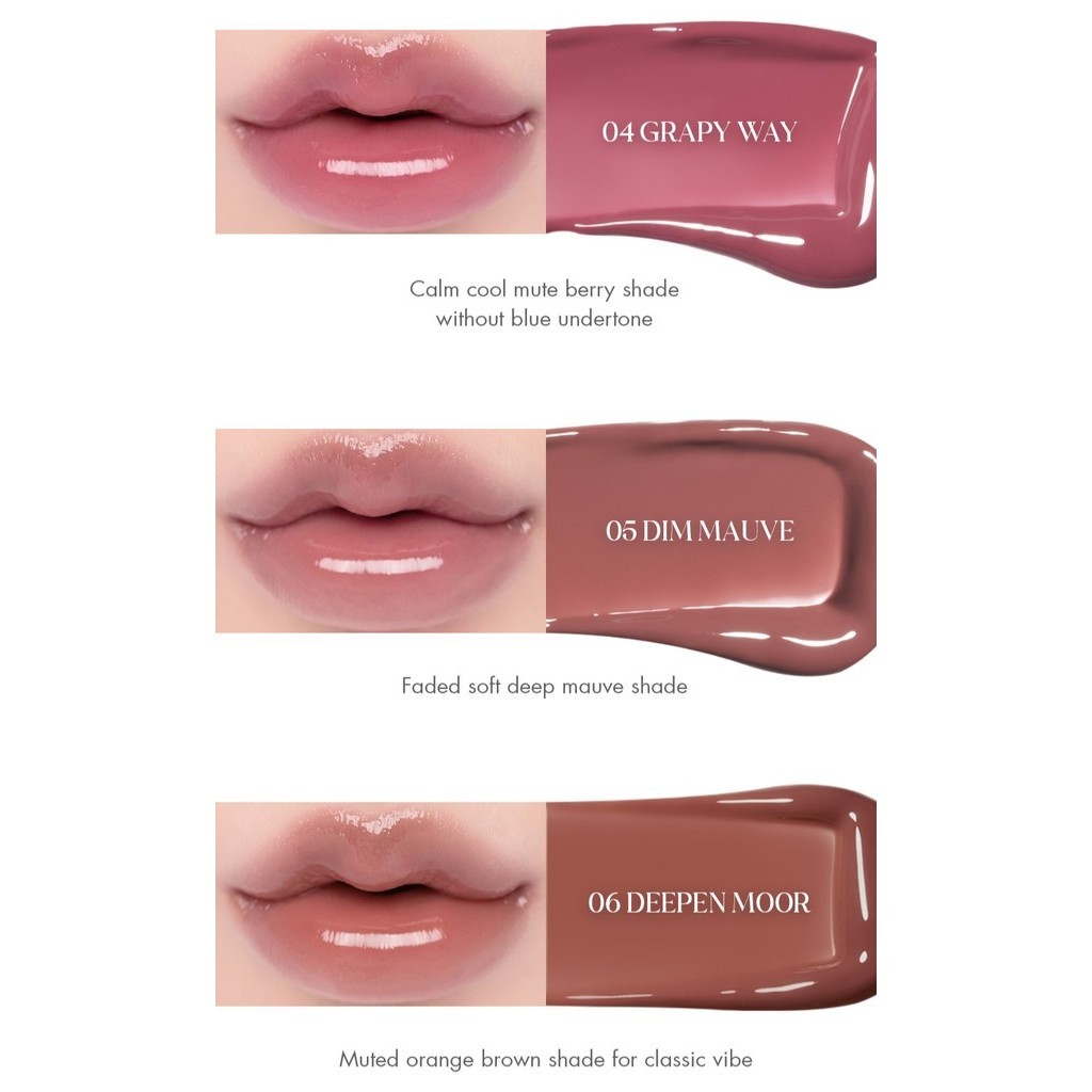 ROMAND Glasting Color Gloss - 8 Colors to Choose | Shopee Malaysia