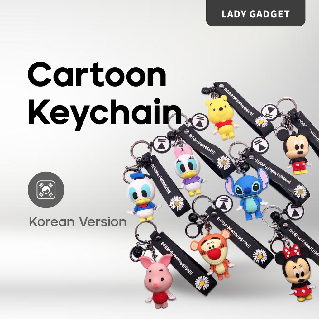 Cute Keychain Key Ring Cartoon Keychain Key fob Portable Party Key ...