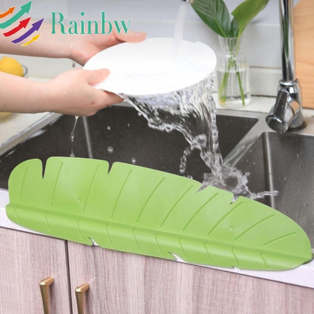 Water Splashing Prevention Sink Splash Guard Banana Leaf Design Easy to ...