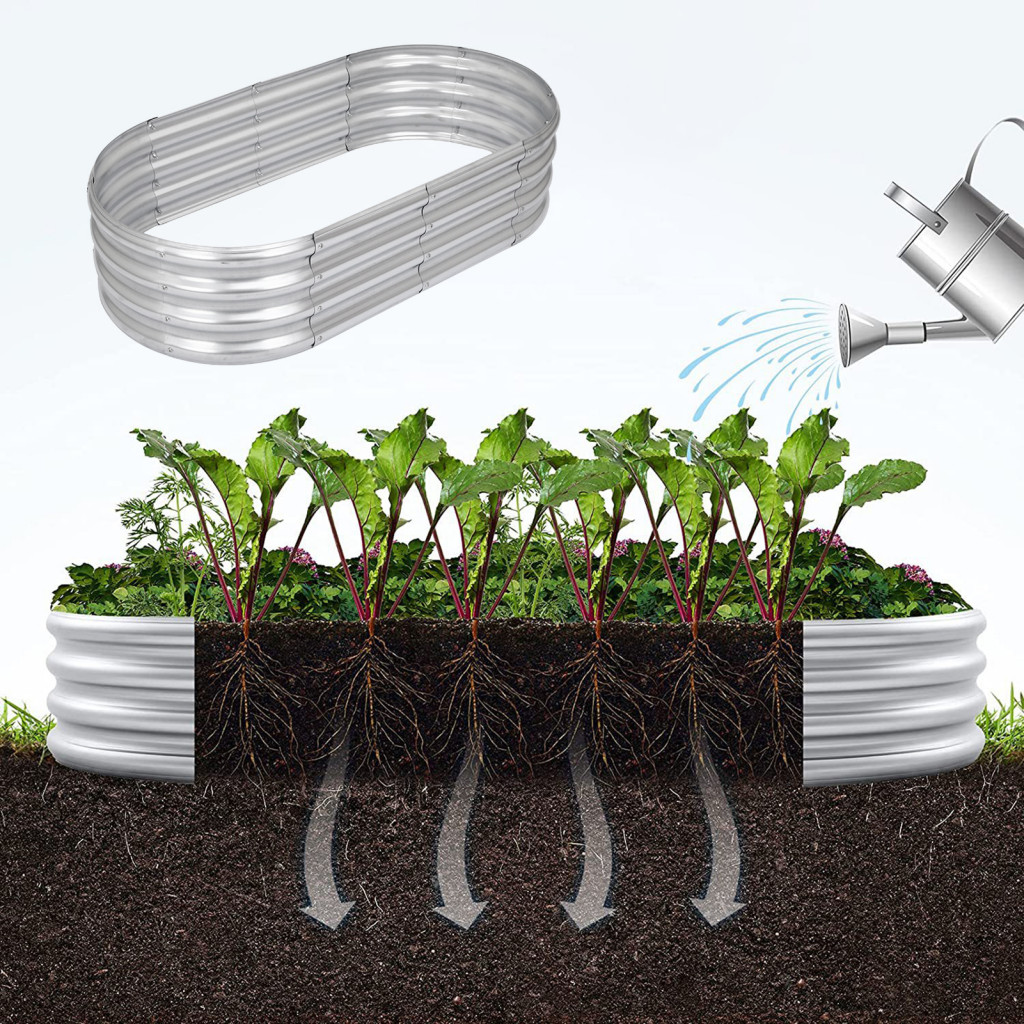 Open Base Planter Box Root System Protection Planter Easy Assembly ...