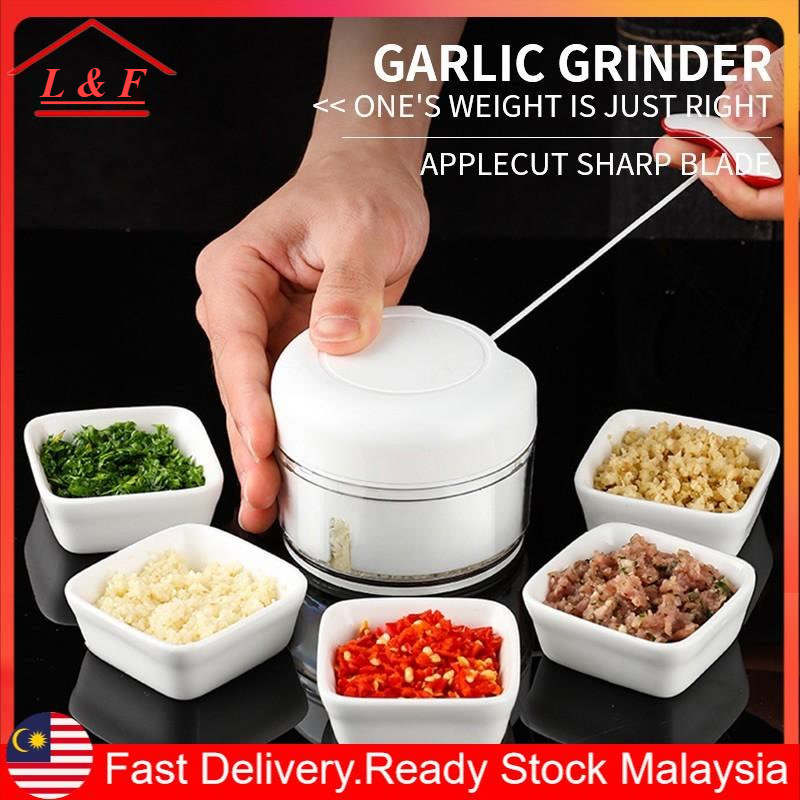 Manual Mini Food Garlic Chopper Hand Pull Blender Processor Vegetable ...