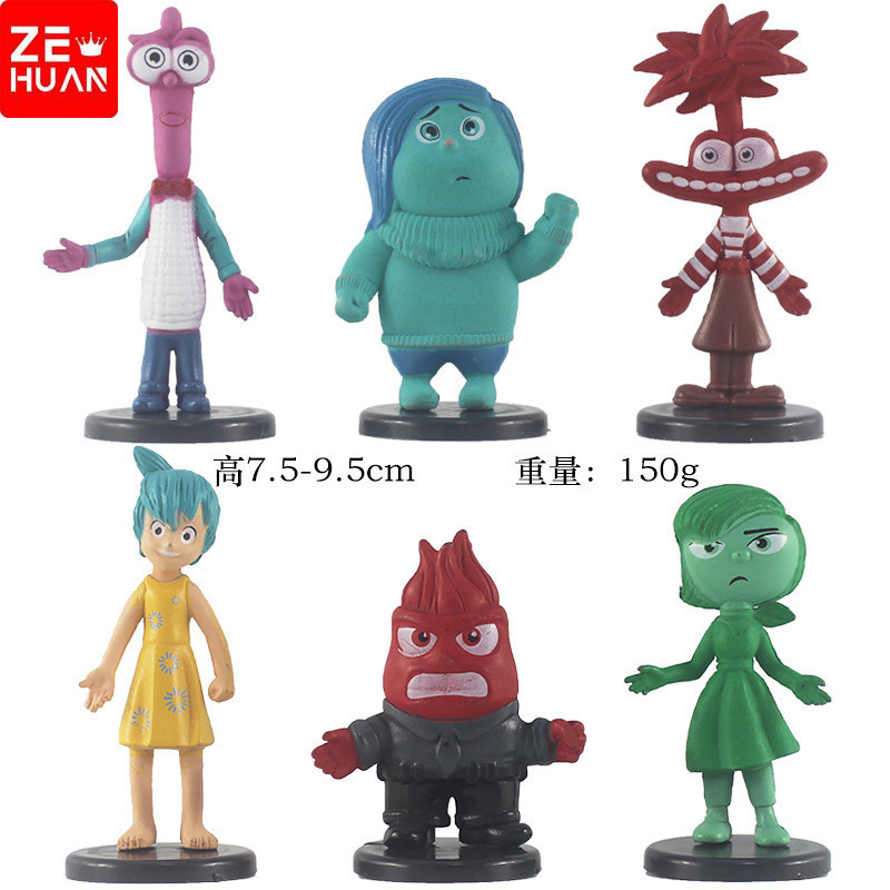 6/24pcs Inside Out 2 Figure Anime Joy Sadness Angry Action Figurine ...