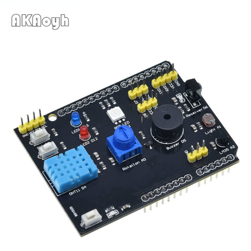 DHT11 LM35 Temperature Humidity Sensor Multifunction Expansion Board ...