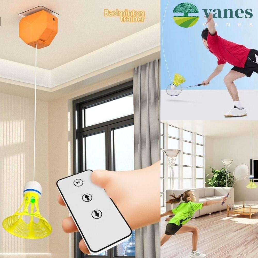 VANES 1 Set Electric Badminton Trainer, Stretch Spin Self Training ...
