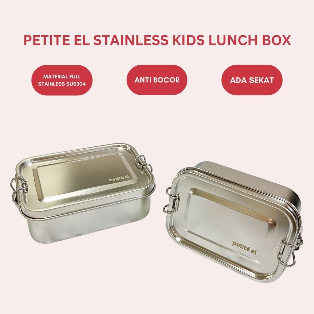 Elc-petite el Stainless Steel Lunch Box 850ml/Anti-spill Lunch Box ...
