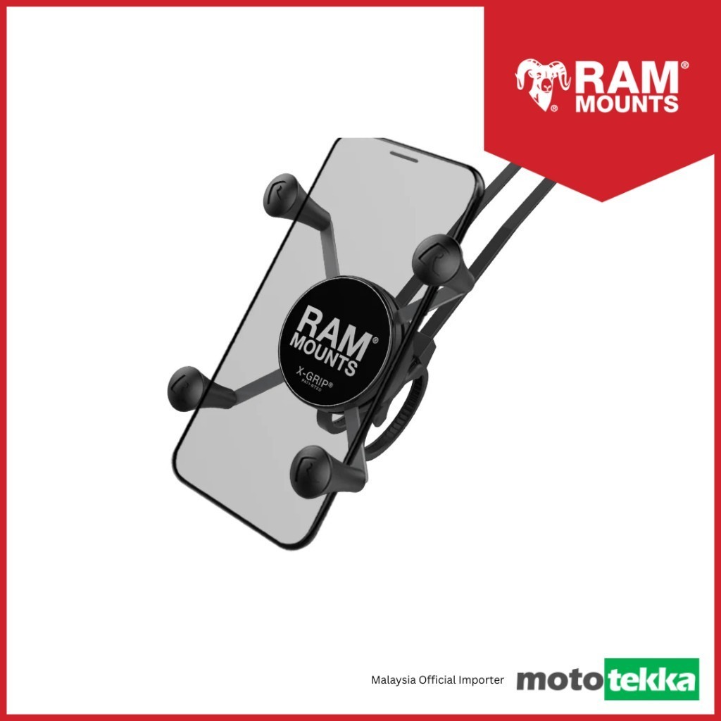 RAM Mounts X-Grip Phone Mount with RAM EZ-On/Off Bicycle Base GPS Bike ...