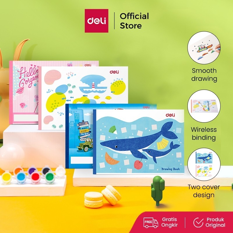 Deli Drawing Book 20 Sheets High Quality Fine Paper 7717 | Shopee Malaysia
