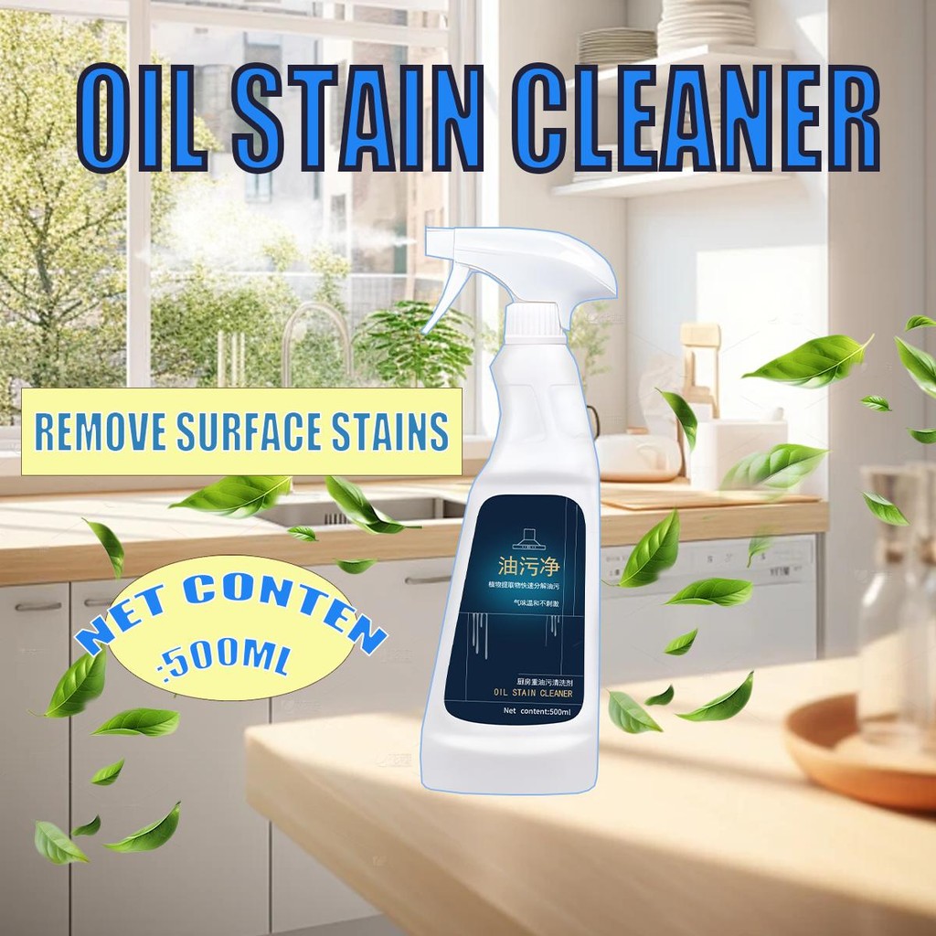 3 bottle Kitchen Cleaner Spray Oil stain cleaner Multi purpose foam ...