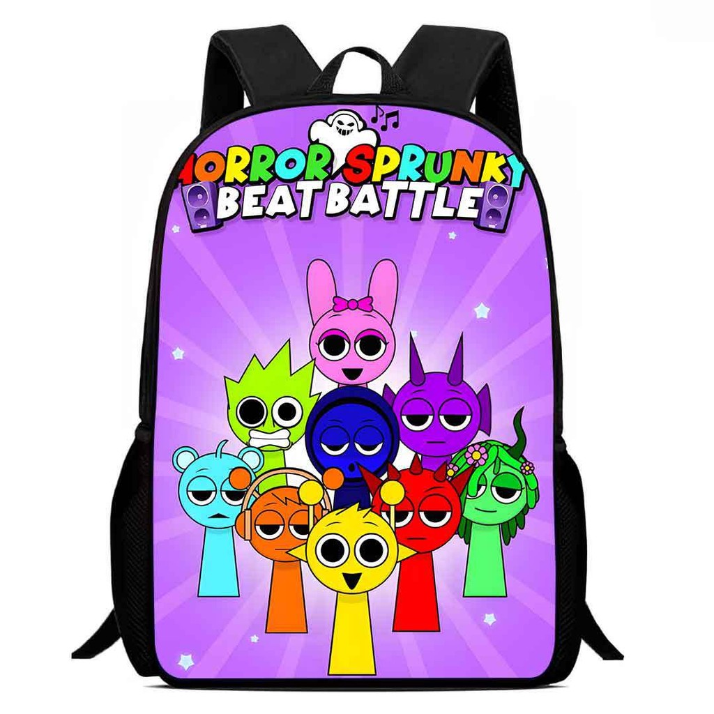 Sprunki Children's elementary school backpack cartoon backpack | Shopee ...