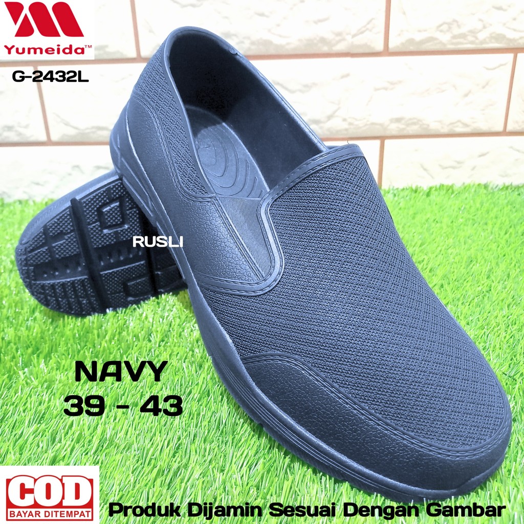 Yumeida 2432 Slip On Men's Rubber Shoes | Shopee Malaysia