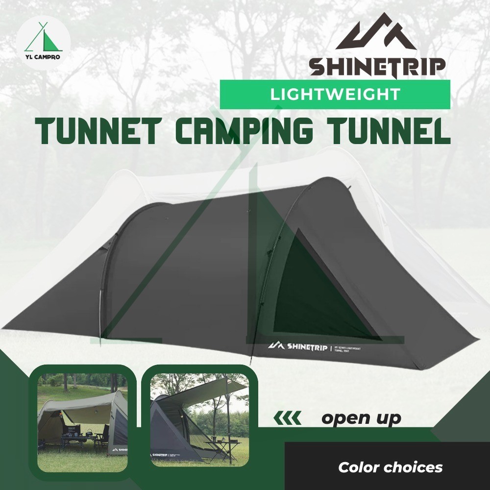 SHINETRIP Camping Tent Tunnel Tent Lightweight SunShade khemah Large ...