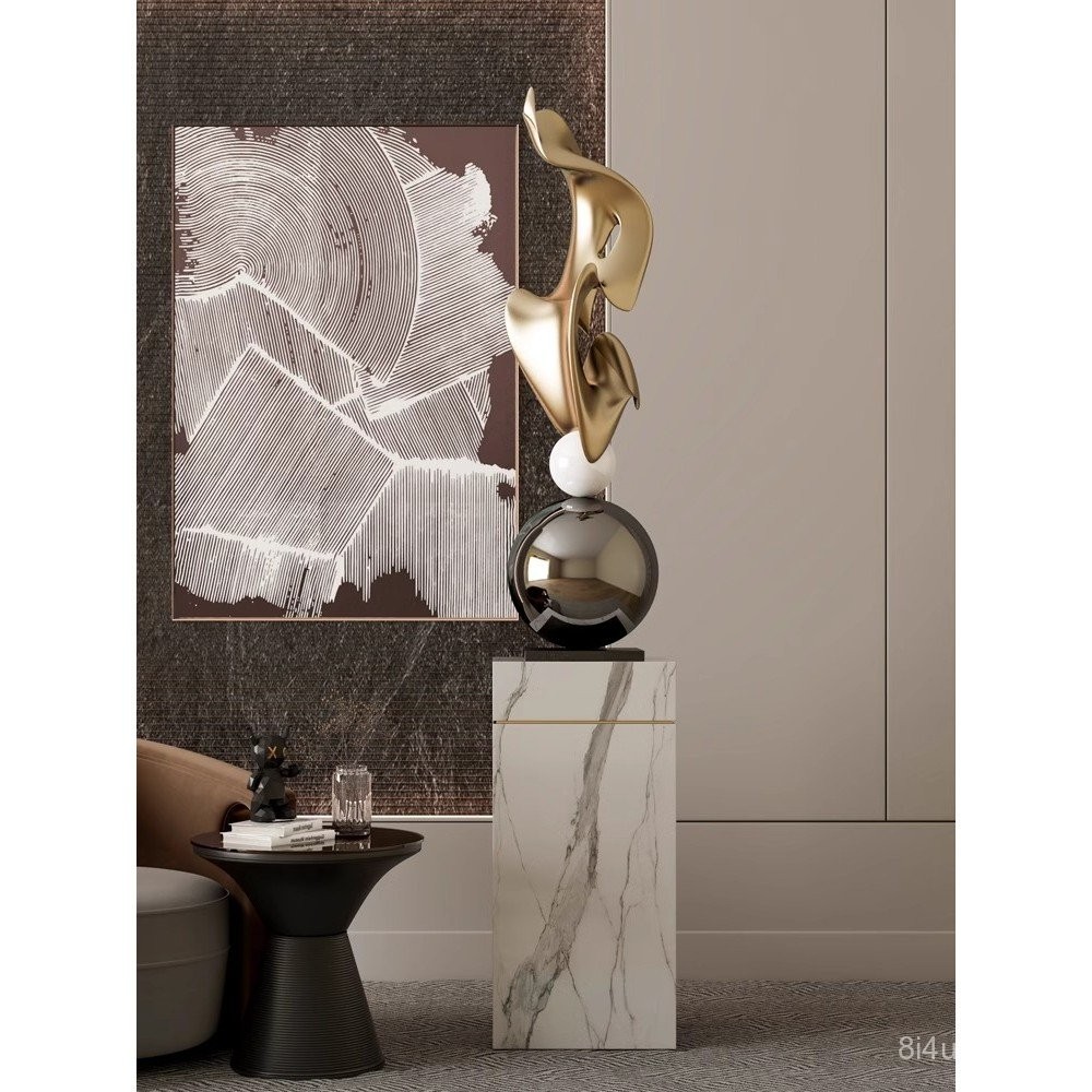 Kraftangan abstrak mewah mewah moden arca pendaratan hotel alat letak ...