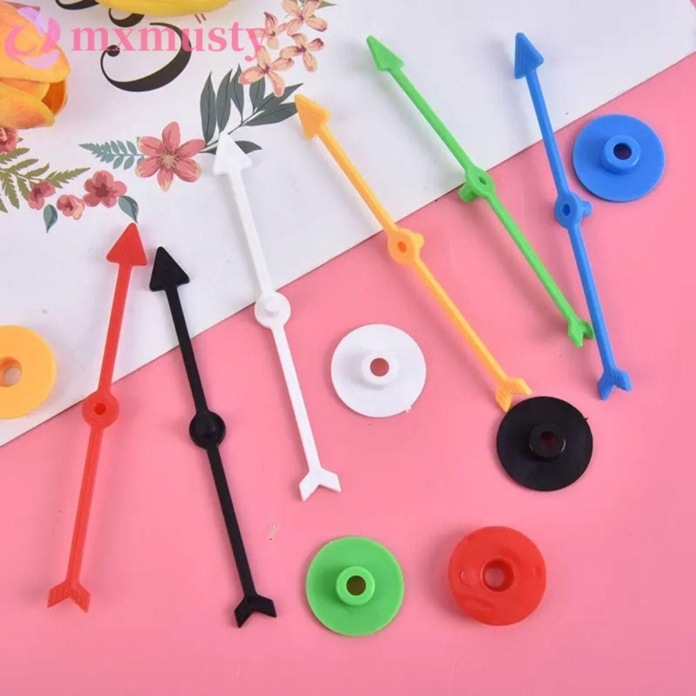 MXMUSTY 6PCS Spinner Arrow, 10CM Pointer Plastic Rotating Arrow, Card Game Colorful Children's ...