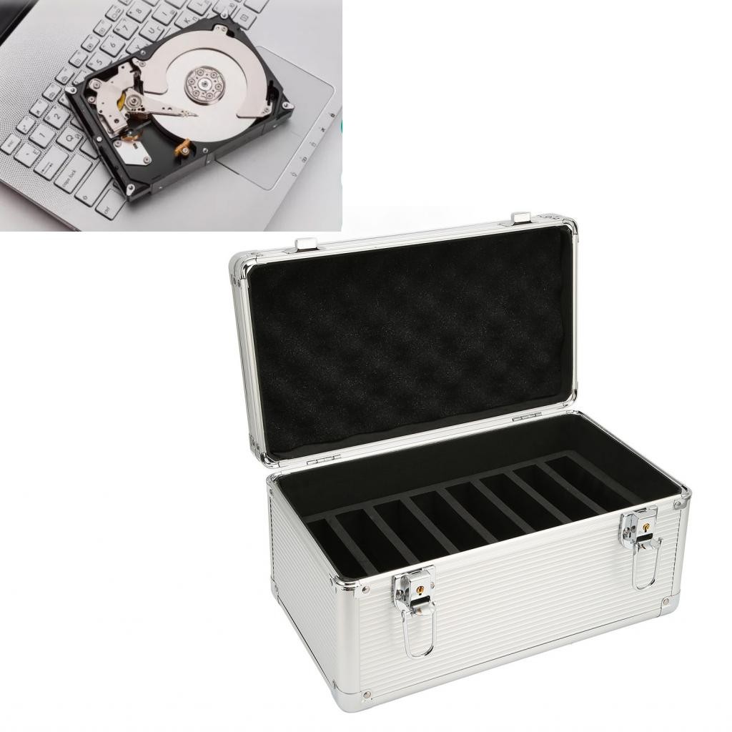 Tominihouse 2.5 3.5 Hard Drive Box Disk Storage Case with 14 Bays HDD ...