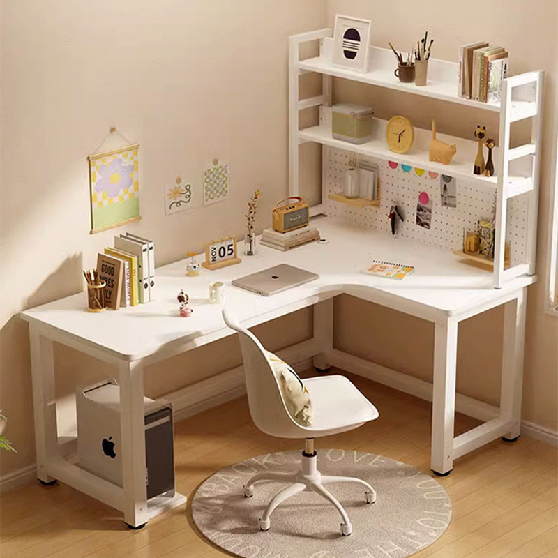 Corner Desk L-Type Computer Desk Study Table with Shelves Home Corner ...