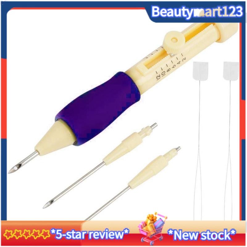 【BM】Punch Needle, Embroidery Needle Punch, Sizes Pen Set Kit Tool for ...