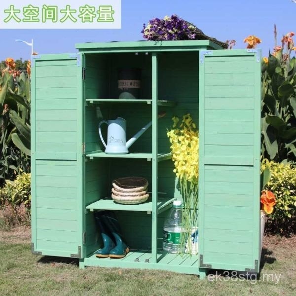 Outdoor Storage Cabinet Waterproof Sunscreen Gardening Toolbox Sundries ...
