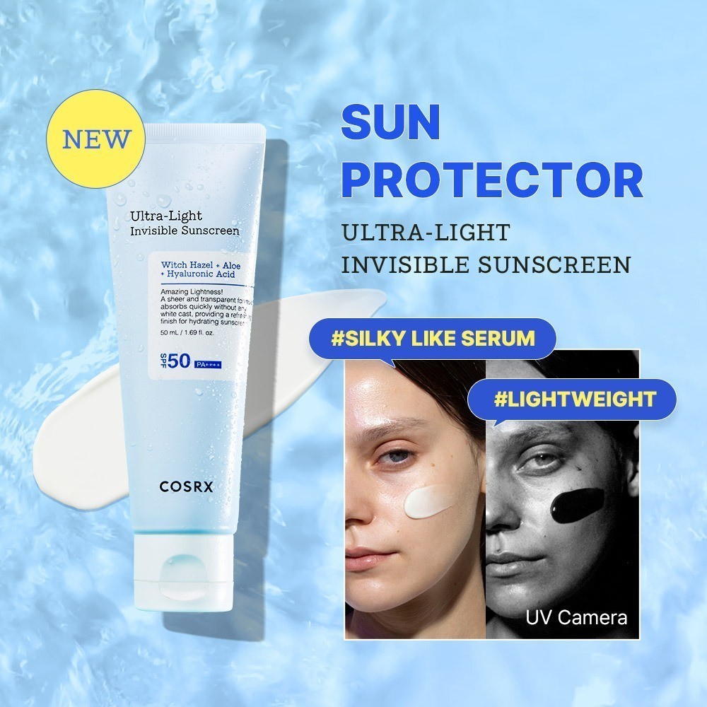 [COSRX OFFICIAL] Ultra Light Invisible Sunscreen SPF 50 PA ++++, Super Lightweight | Shopee Malaysia