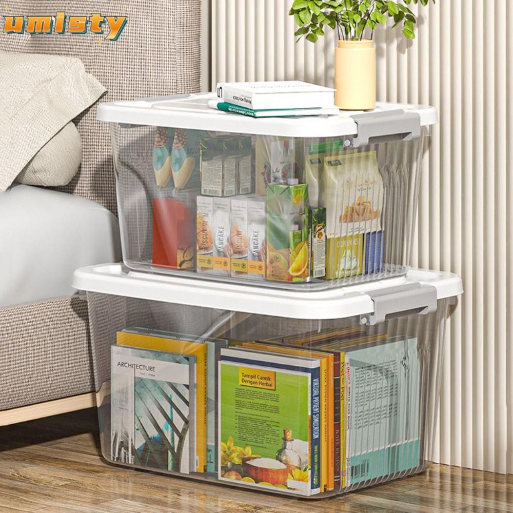 UMISTY Plastic Box, with Lid Plastic Storage Box, Practical ...