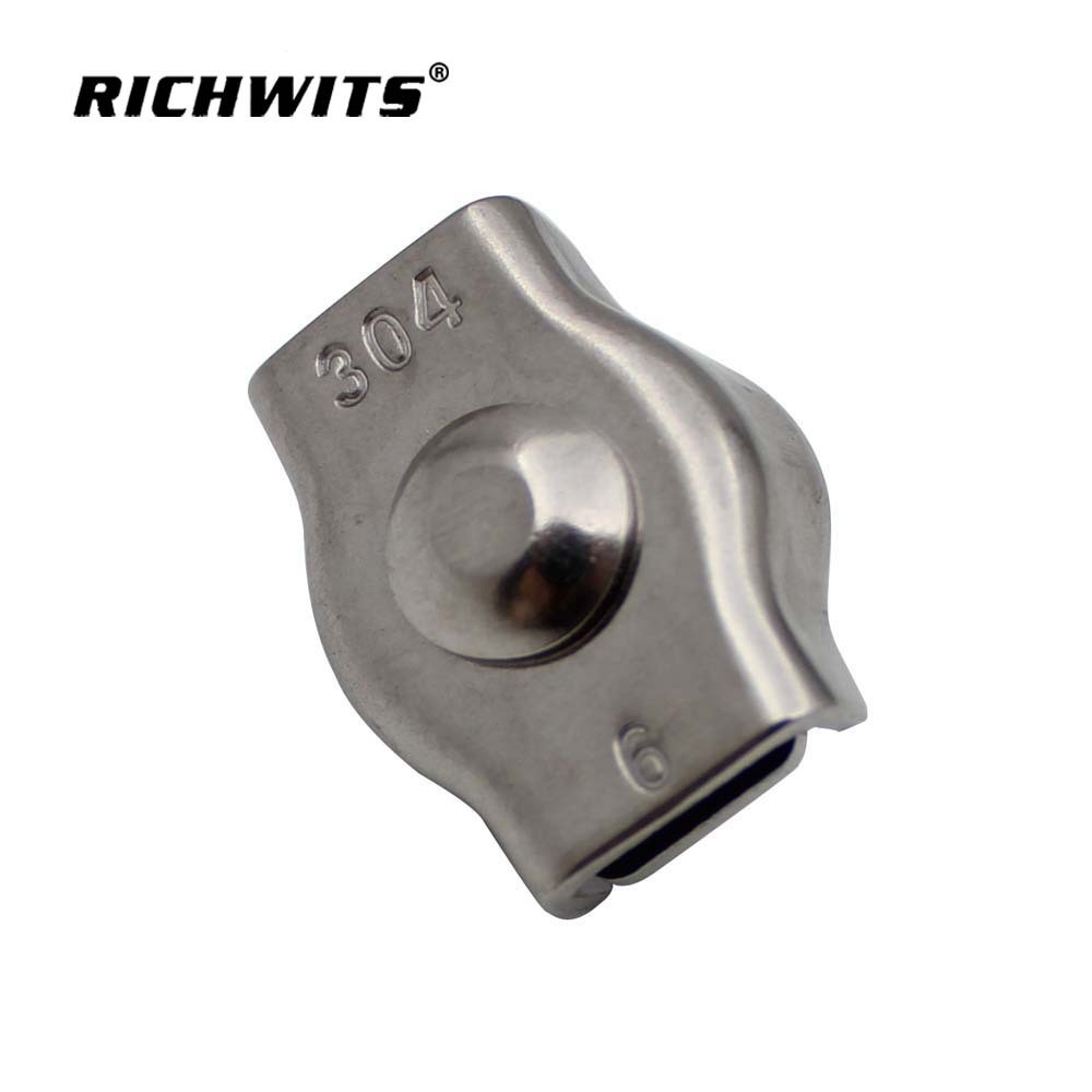 Richwits Stainless Steel 304 Box Type Single Card Wire Rope Clip Ingot ...