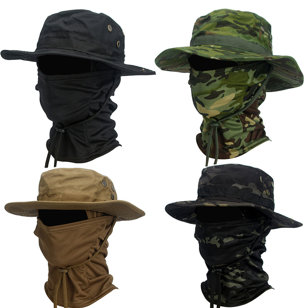 Boonie Hat Balaclava Hat Suit Foldable Soft Hat Sun Protection Fishing ...
