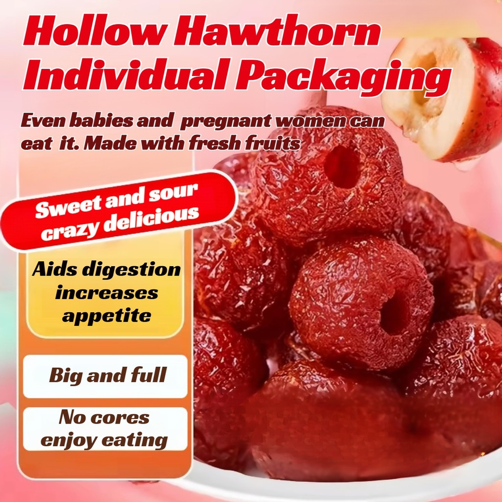 Core-Removed Hawthorn Preserved Fruit/Hollow Hawthorn Individually ...