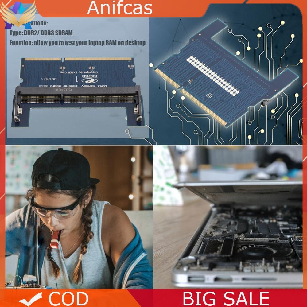 DDR2/DDR3 Laptop SO DIMM to Desktop DIMM Adapter Memory RAM Adapter Card | Shopee Malaysia