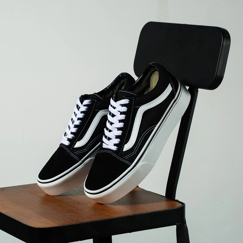 Vanz Old Skool Pro Black White Original 100% Original Van Shoes for Men ...