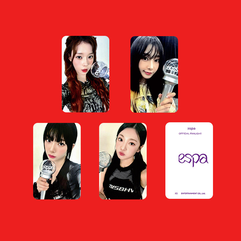 Aespa Support Stick Photocard karina postcard Kim Min Ting giselle ...