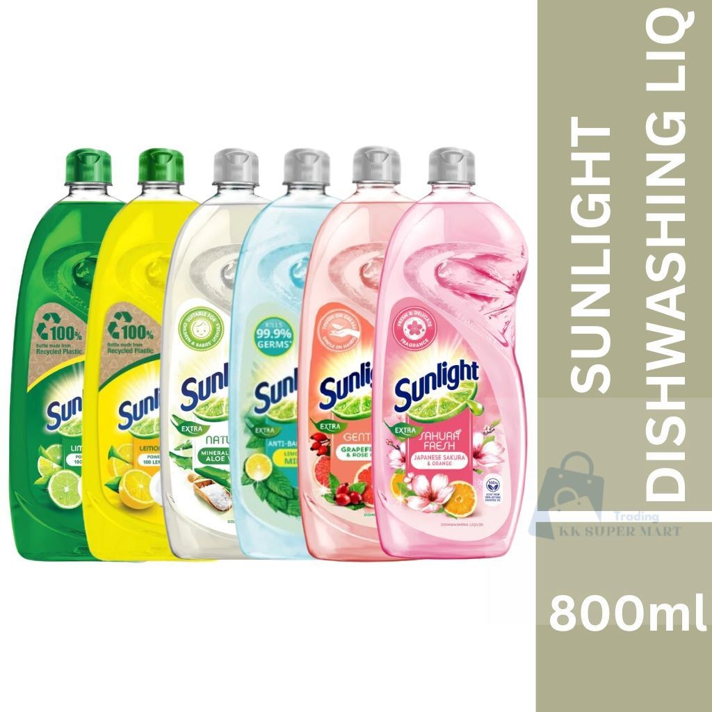 SUNLIGHT Dishwashing Liquid Lime/Lemon (800ml) | Shopee Malaysia