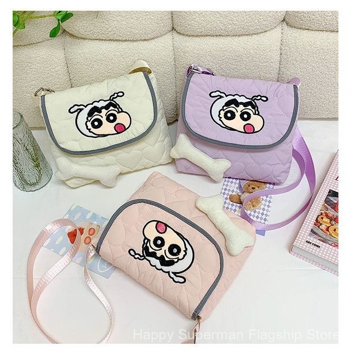 Super Cute Crayon Shin-Chan Embroidered Messenger Bag Cartoon Nohara ...