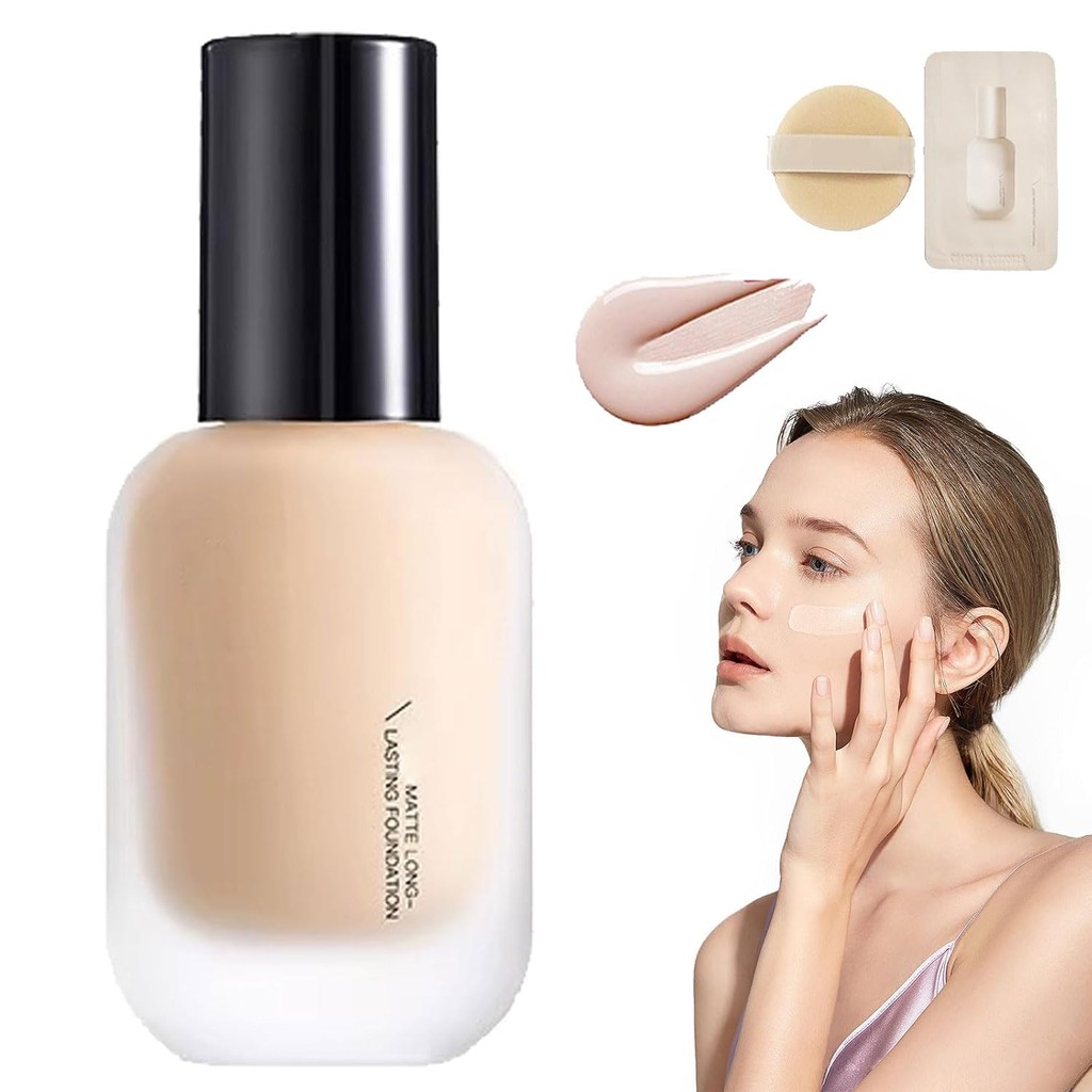 UODO Foundation, Uodo Matte Long Lasting Foundation, Base Uodo Liquid Foundation, Moisturizing ...