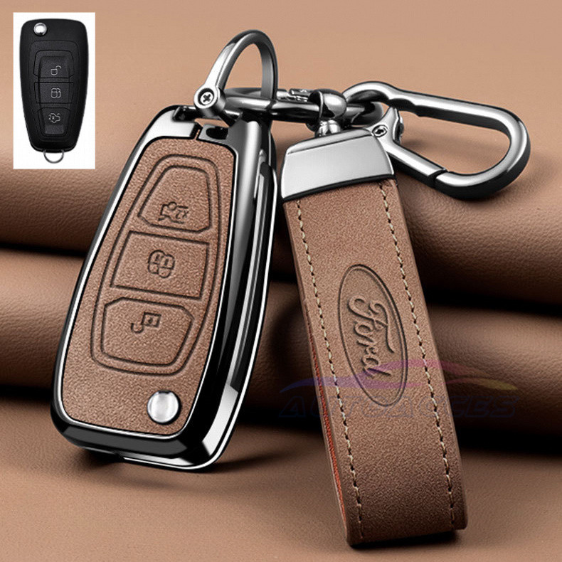 Premium Car Key Cover For Ford Ranger T6 Focus 2012 Key Case Accesories ...
