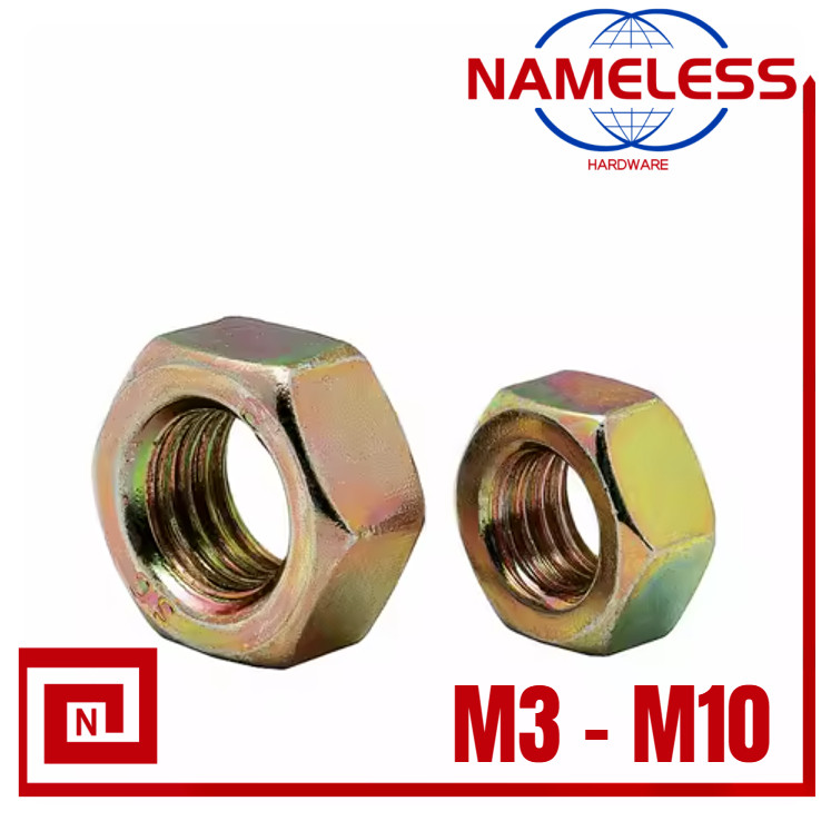 (20PCS) HEXAGONAL NUT / TETANIZED NUT / METRIC NUT / BH NUT / ORDINARY ...