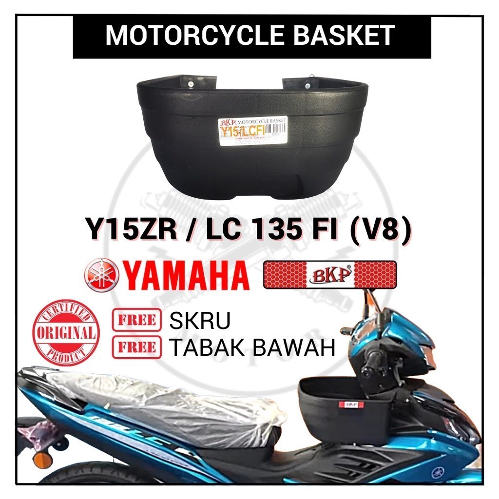 𝗙𝗥𝗘𝗘 𝗦𝗞𝗥𝗨 BKP BASKET YAMAHA LC135 FI LC V8 NEW Y15ZR Y15 ZR LCV8 LC150 ...