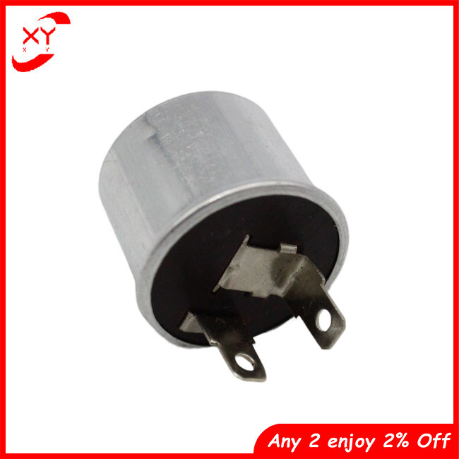 XY 12v Car Flasher 2 Pin Hazard Led Flasher No Fast Hyper-flash Auto ...