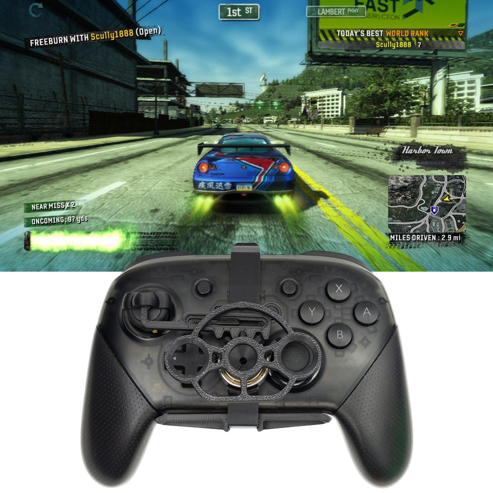 Mini 3D printing Steering Wheel for switch Pro Game Controller ...