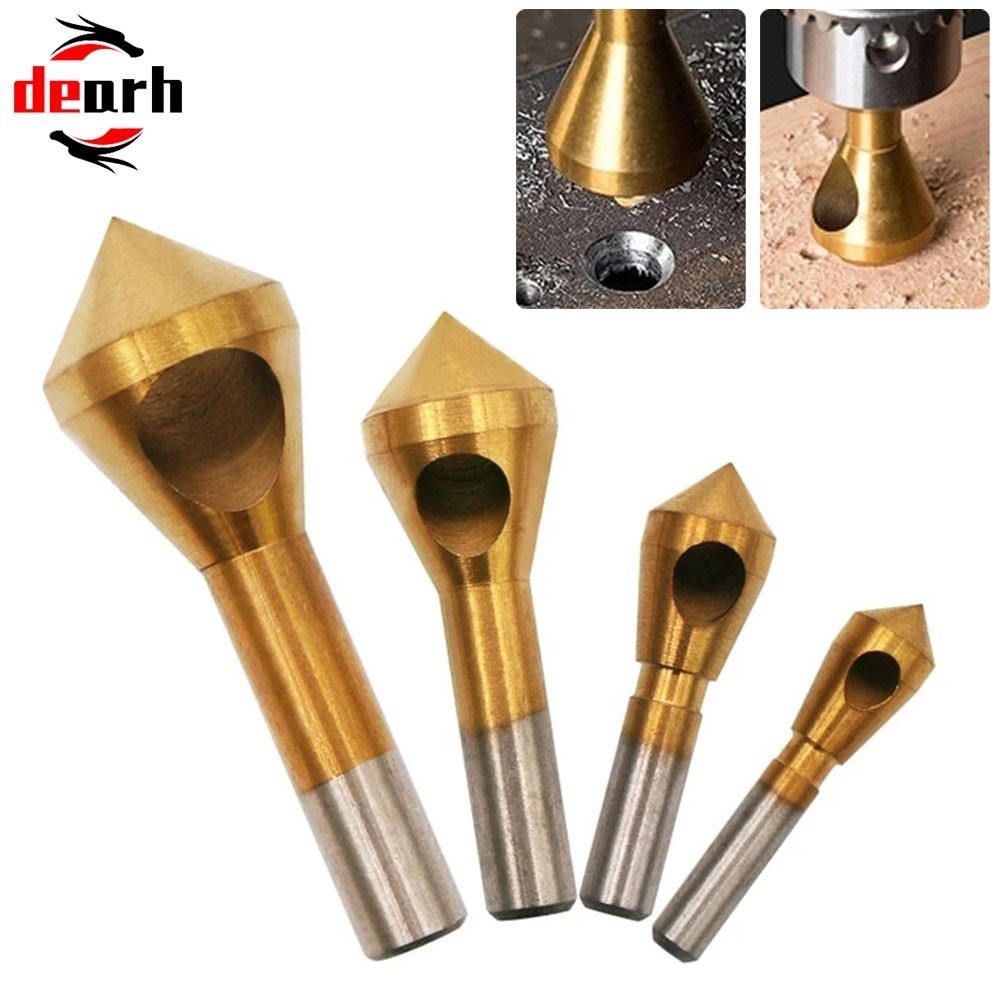 1pc Titanium Countersink Deburring Drill Bit Hole Cutter Metal ...