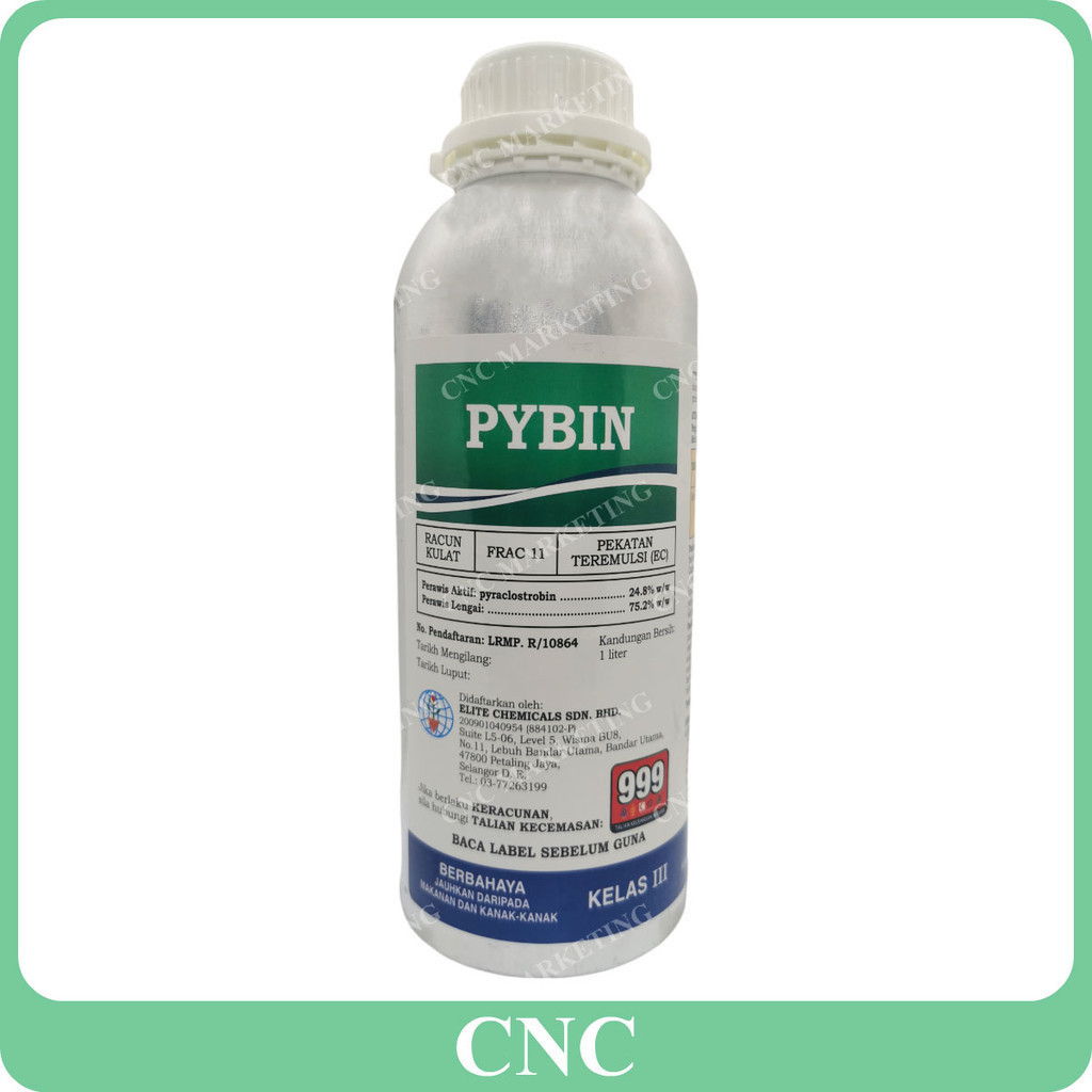 1L Pybin Pyraclostrobin 24.8% Fungicide Racun Kulat Karat Bintik Daun ...