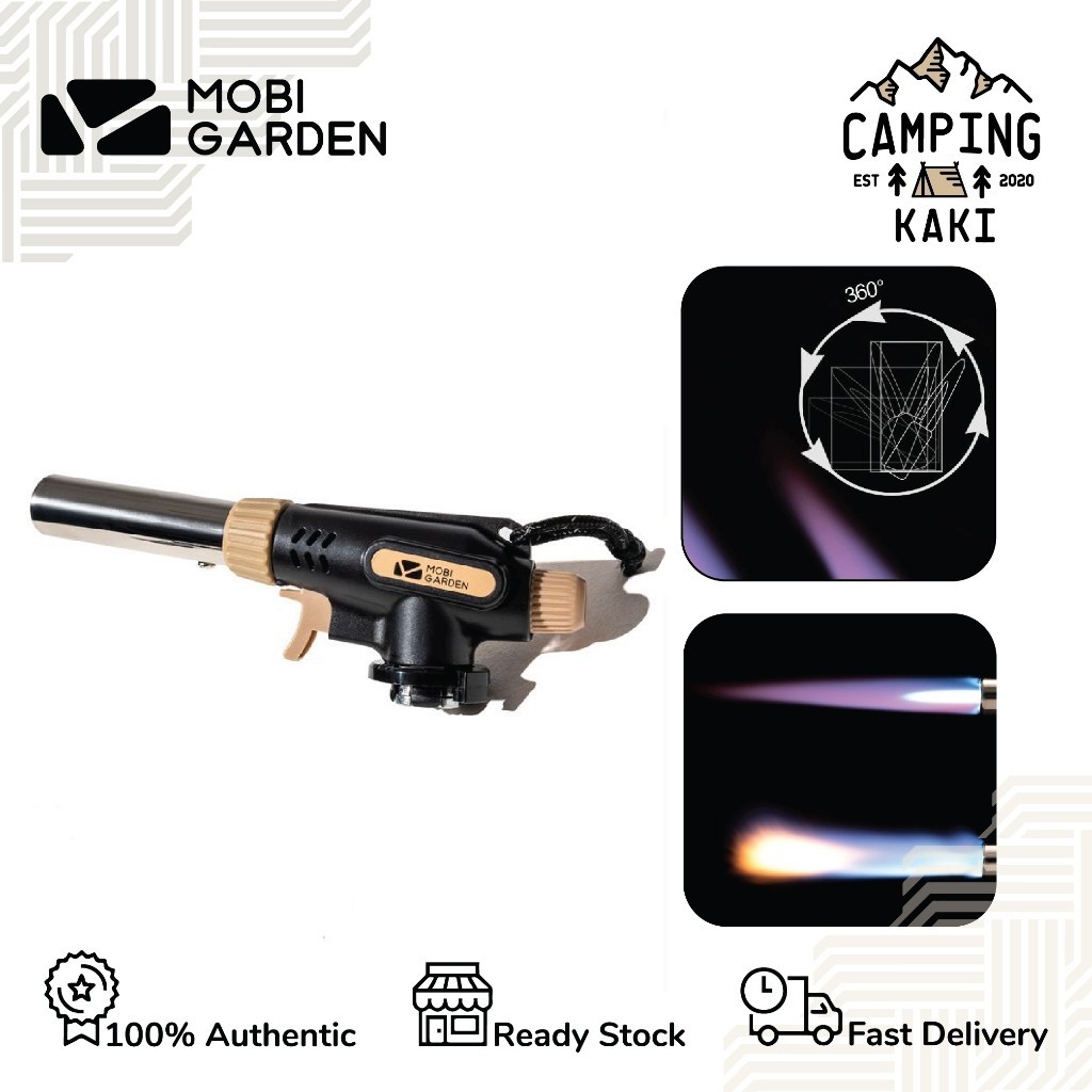 Mobi Garden Camping Gas Torch Gun 360 Degree Gas Butane Burner Welding ...