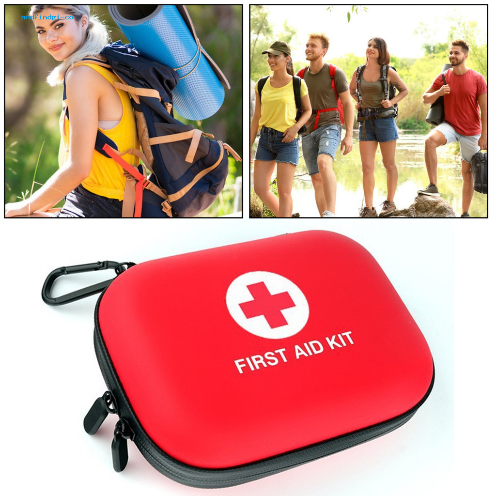 andfindgi Portable Bandage Storage Small Leather First Aid Kit Compact ...